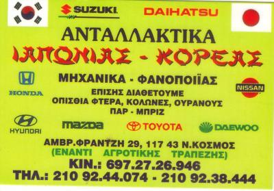 STEREAELLADAONLINE.GR - ΑΝΤΑΛΛΑΚΤΙΚΑ ΑΥΤΟΚΙΝΗΤΩΝ ΙΑΠΩΝΙΑΣ ΚΟΡΕΑΣ ΑΘΗΝΑ ...